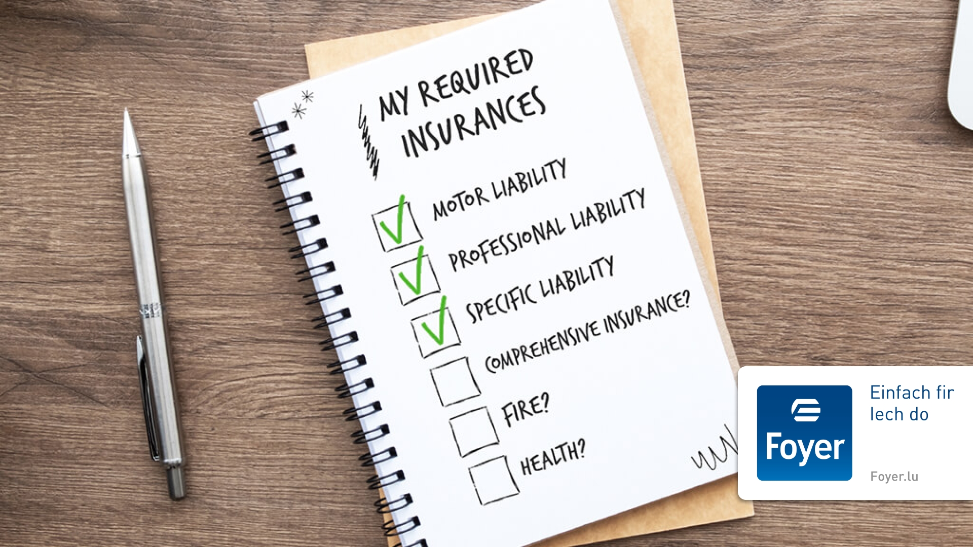 Which types of insurance are required in Luxembourg? - Foyer